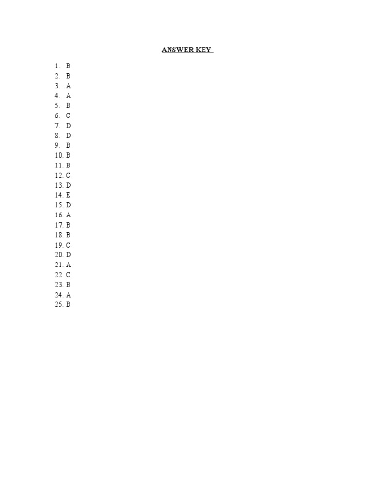 Answer Key - Salin | PDF | Teaching Methods & Materials