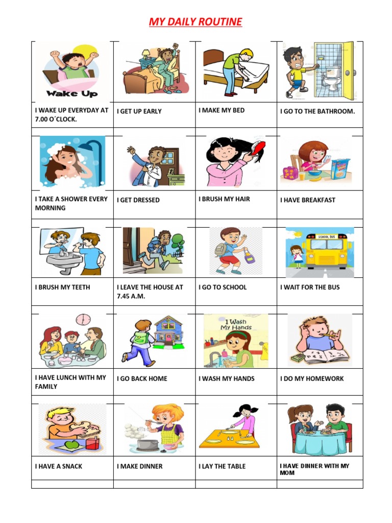 My Daily Routine: I Have Dinner With My MOM | PDF