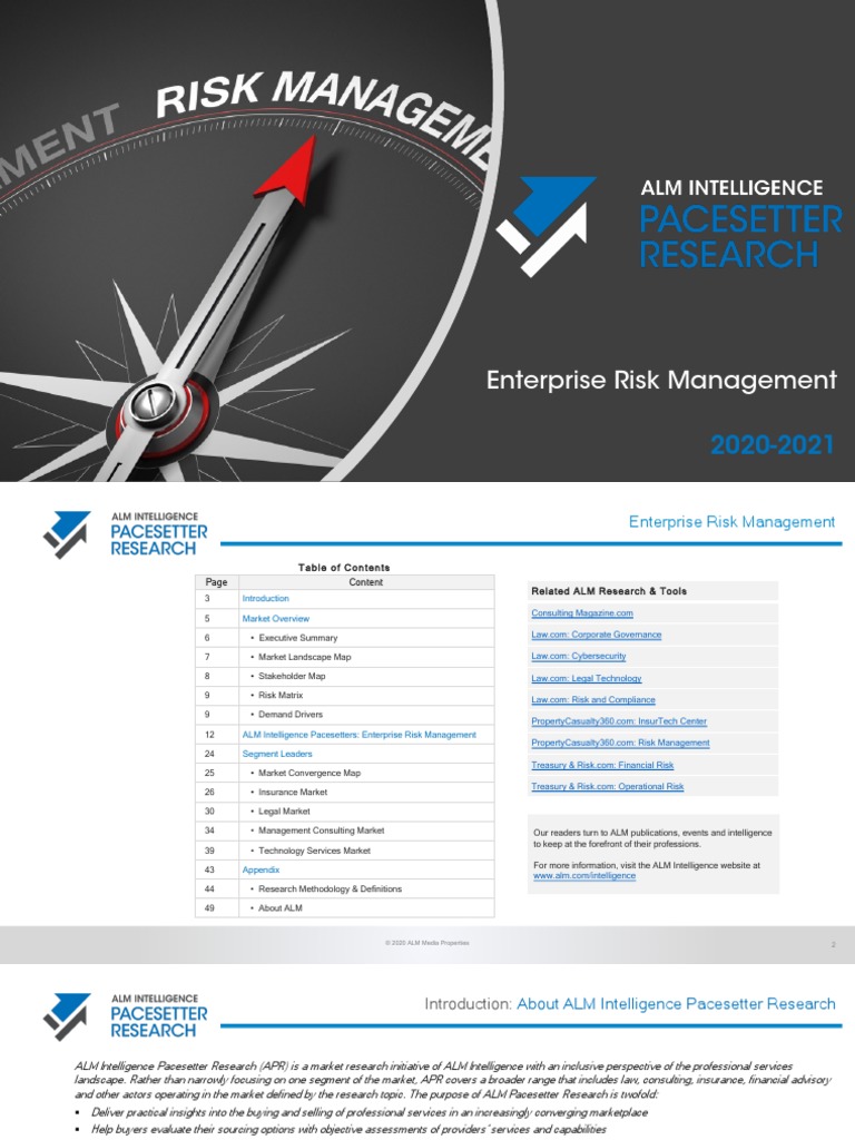 Ey Alm Pacesetter Research Enterprise Risk Management 2020 2021 Full ...