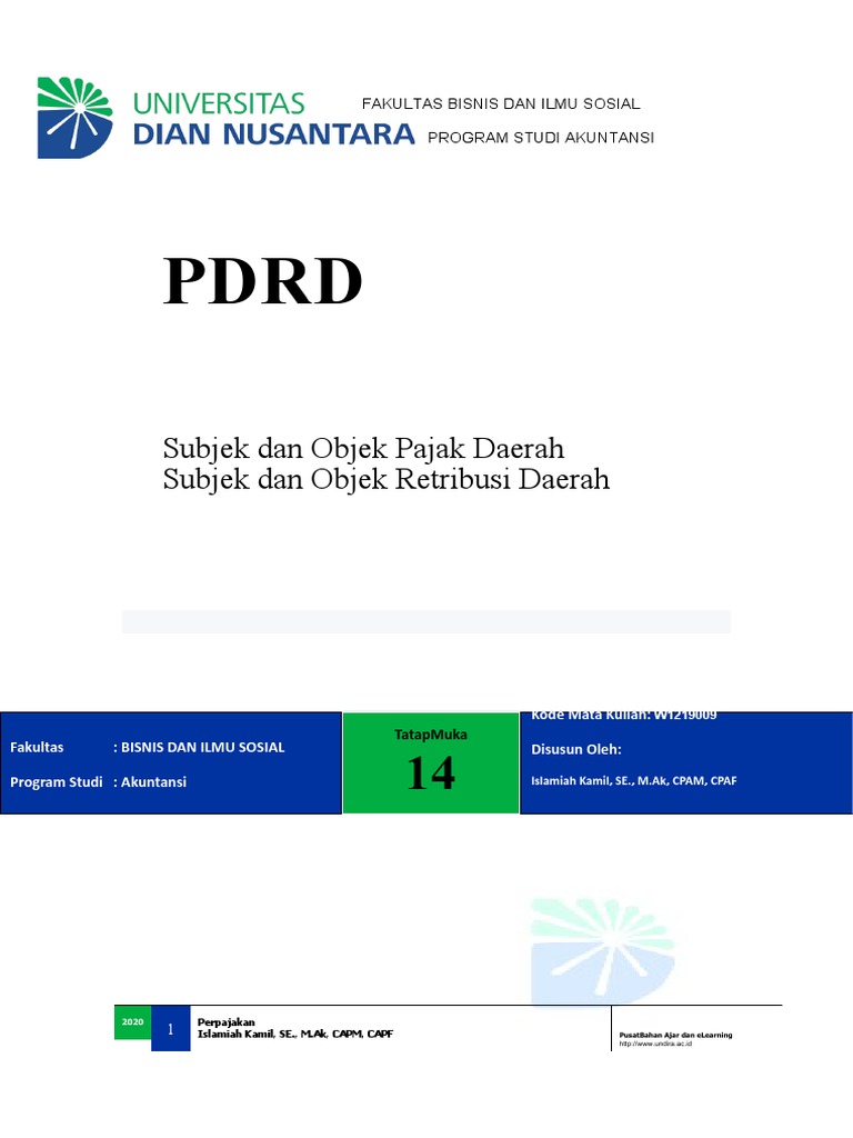 Perpajakan PDRD | PDF