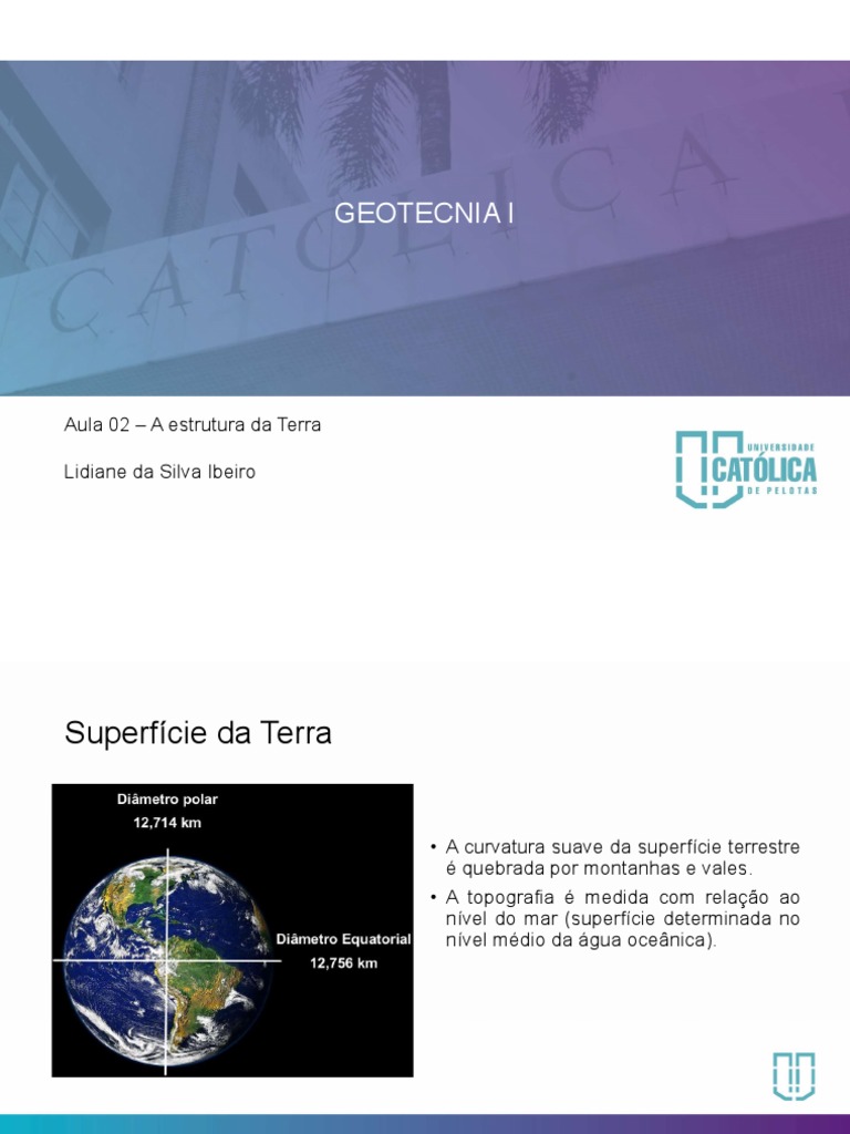 Aula 2 - A Estrutura Da Terra | PDF | Terra | Crosta (Geologia)