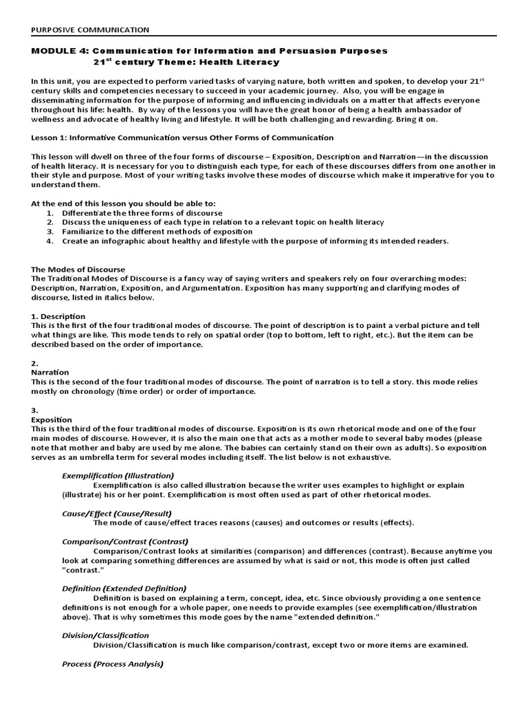 Module-4 Purposive Communication | PDF