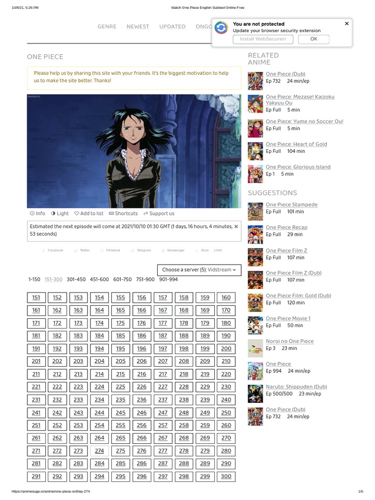 One Piece Free Dubbed