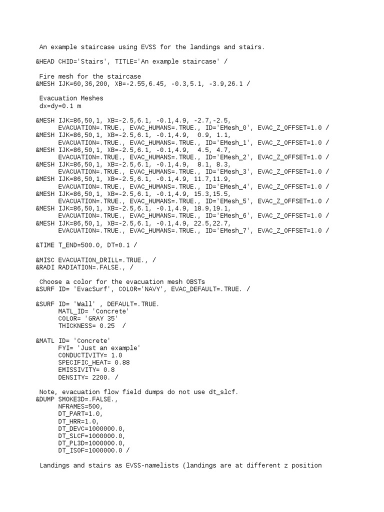 Stairs Fire Simulation | PDF | Stairs | Civil Engineering