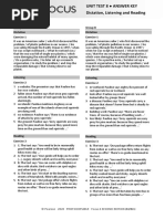 Focus 3 Answer Key Overview | PDF | Daylight Saving Time