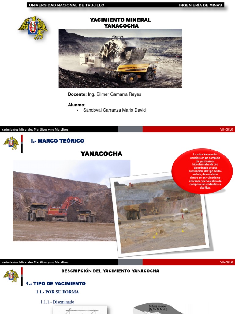 Yacimiento Mineral Yanacocha | PDF