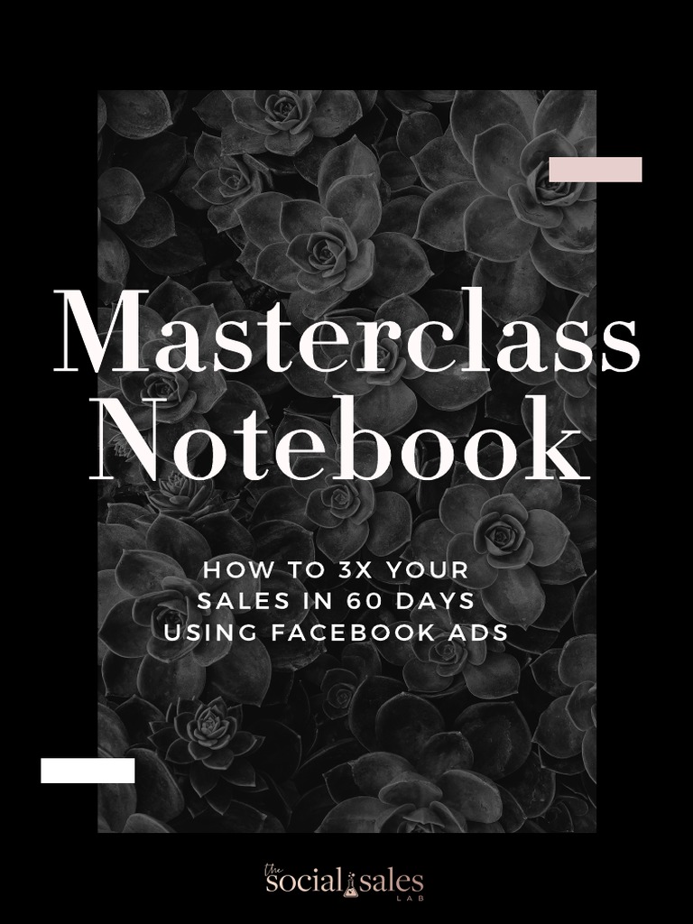 Masterclass Notebook Fillable | PDF