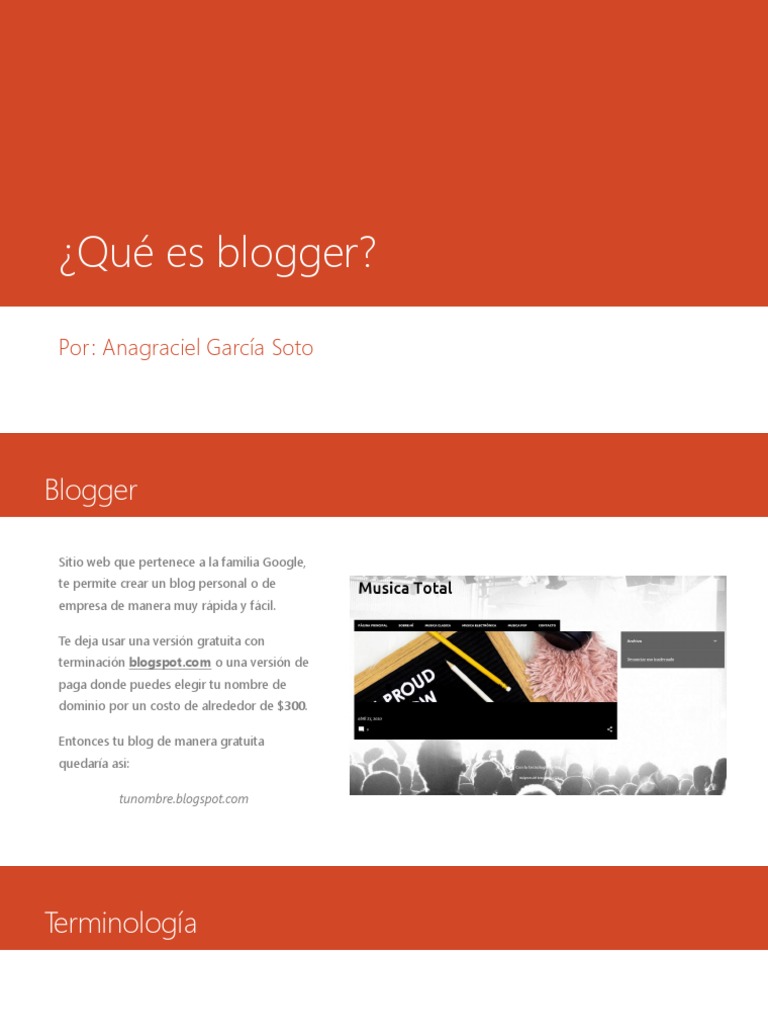Guía rápida sobre Blogger y su uso | PDF