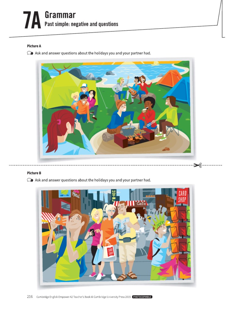 Grammar Simple Past Speaking Activity | PDF