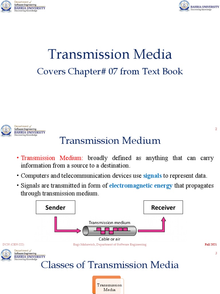 Overview of Transmission Media Types | PDF | Transmission Medium ...