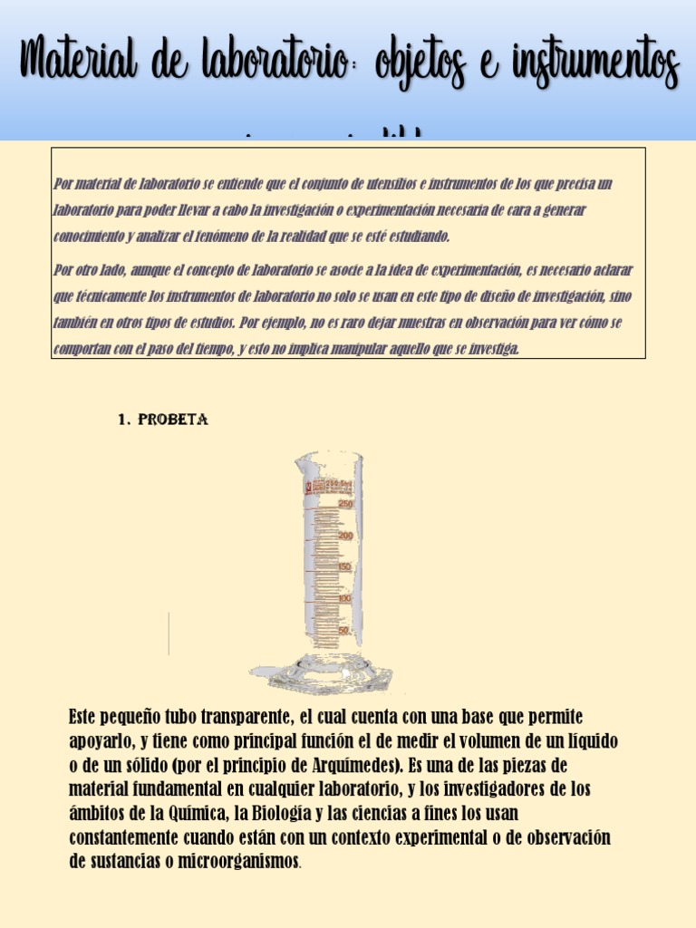 PROBETA | PDF | Laboratorios | Química