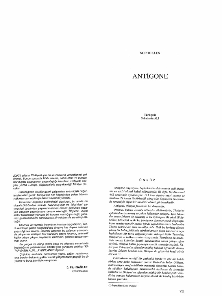 Sophokles - Antigone | PDF