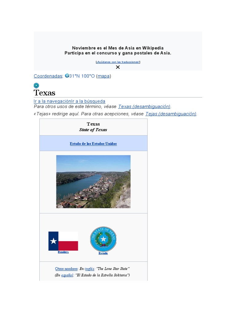 Historia Texas | PDF | Texas | Revolución de Texas