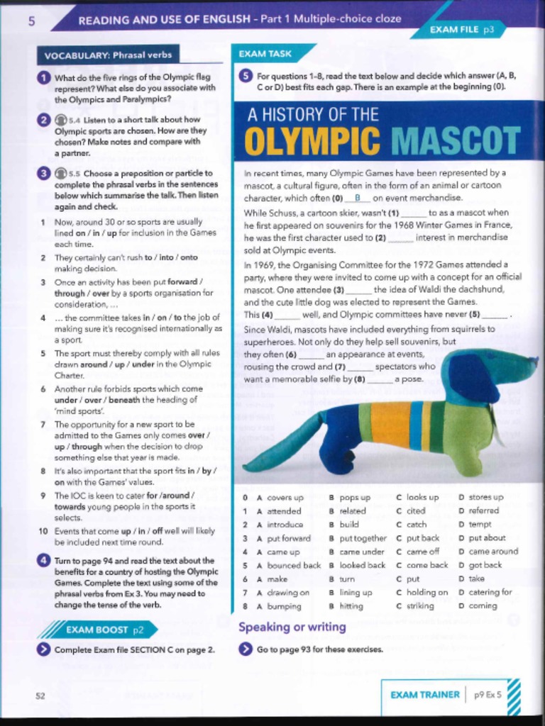 Formula C1 - Test 9 - Reading and Use of English - Parts 1 - 4 | PDF