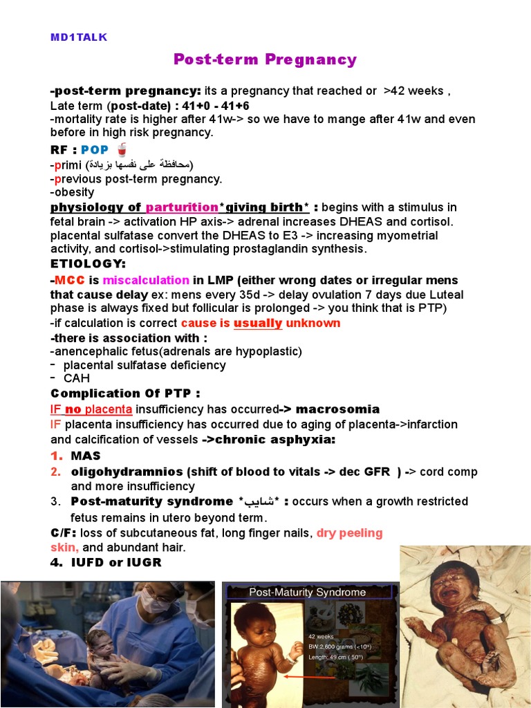 Managing Post-Term Pregnancy: Techniques for Induction of Labor and ...