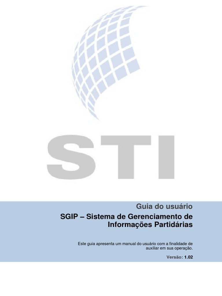 Sgip Guia Do Usuario | PDF | Autenticação | Fazer login