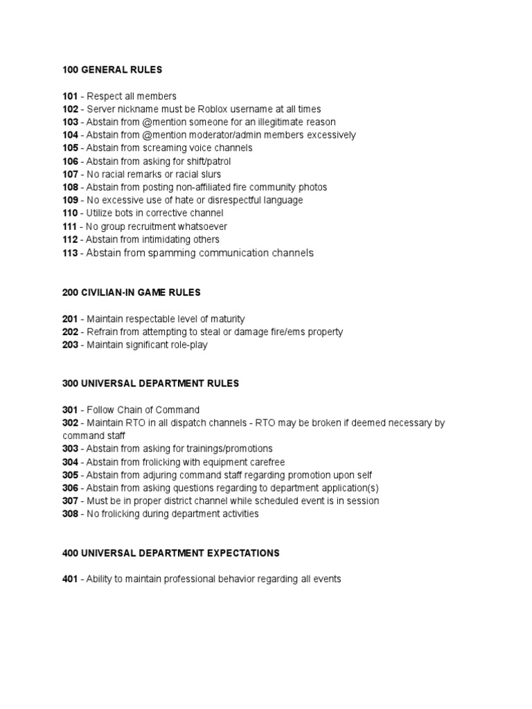 Server Rules PDF