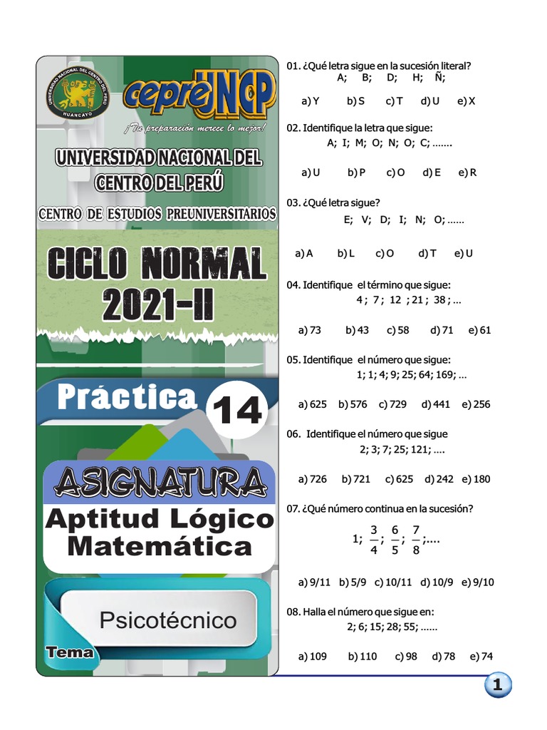 Apt. Log. Mat. 14 CN | PDF | Métodos y materiales de enseñanza