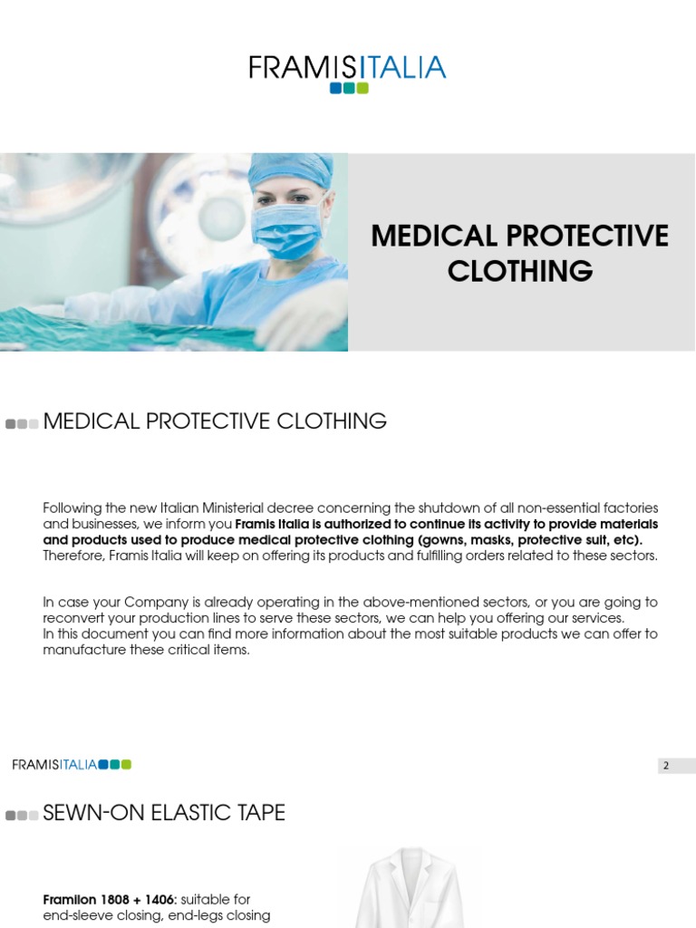 Medical Protective Clothing | PDF | Adhesive | Clothing