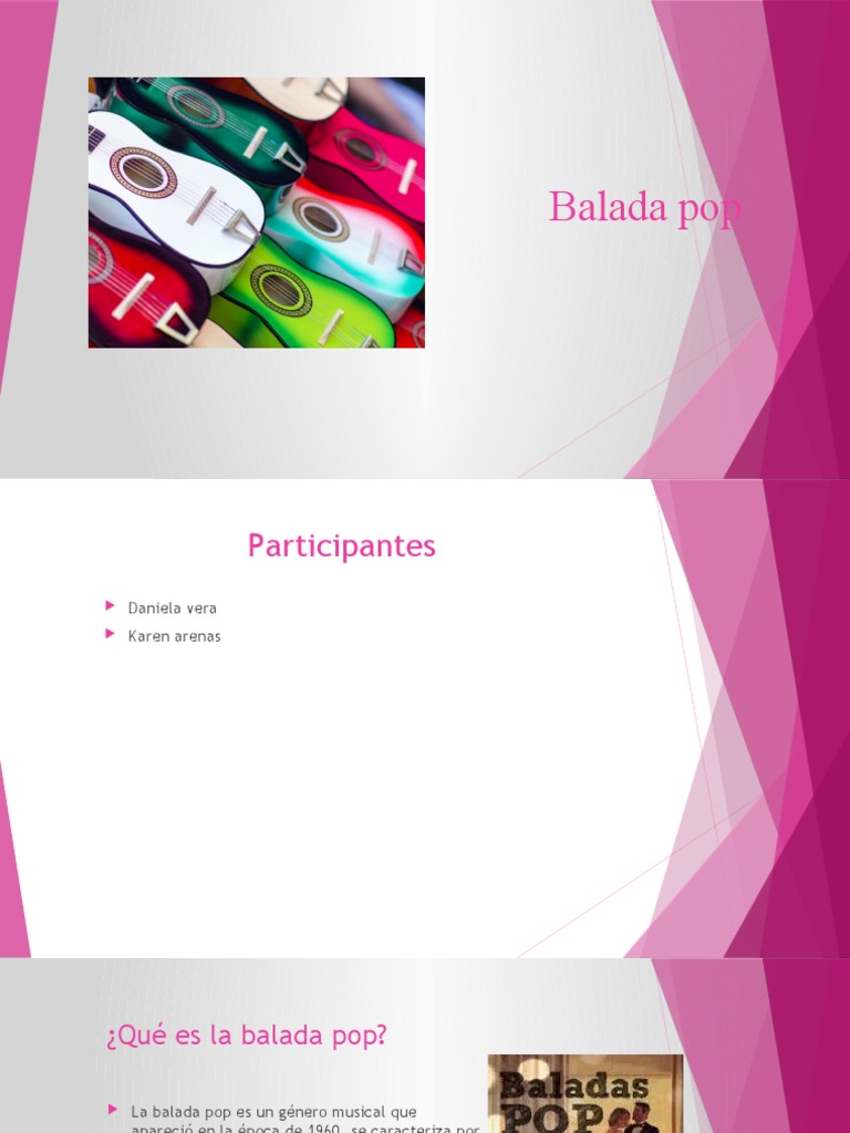 Balada Pop | PDF | Musica Popular | Las artes escénicas