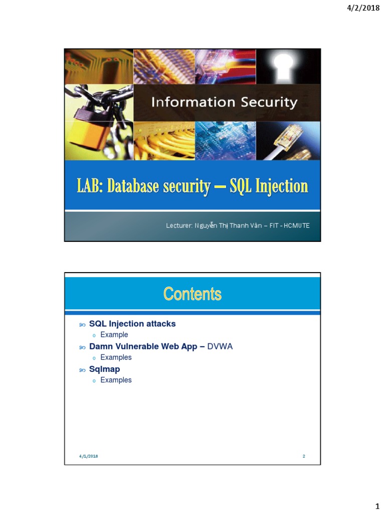 Chapter 9 - LAB - Database Security | PDF | Software Engineering | Password