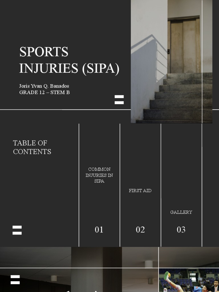 Sipa Injury and First Aid Powerpoint | PDF | Ankle | Knee