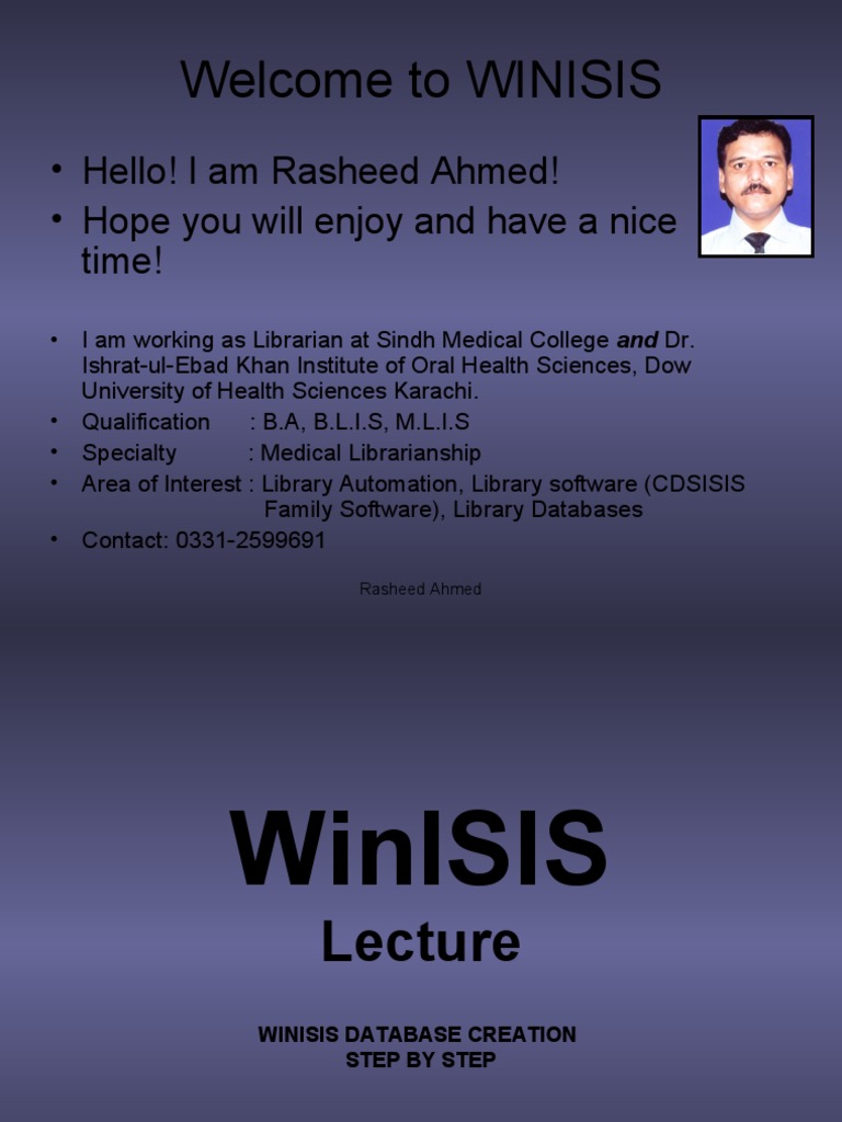 Winisis Step by Step | PDF | Digital Technology | Libraries
