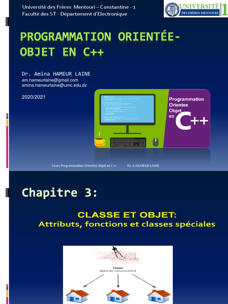 POO en C++ - Classe Et Objet-Partie 2 | PDF | Classe (informatique) | C