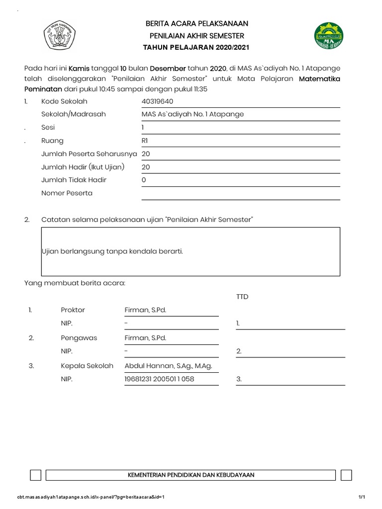 1.4.3.8 Dokumen Pelaksanaan PAS | PDF