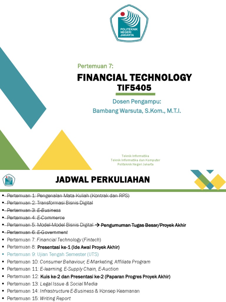 Pertemuan 7 - Financial Technology | PDF
