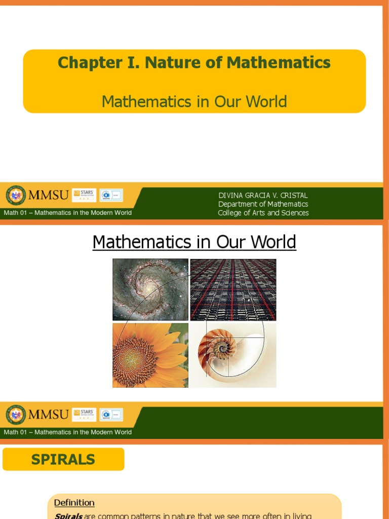 Chapter I. Nature of Mathematics: Mathematics in Our World | PDF ...
