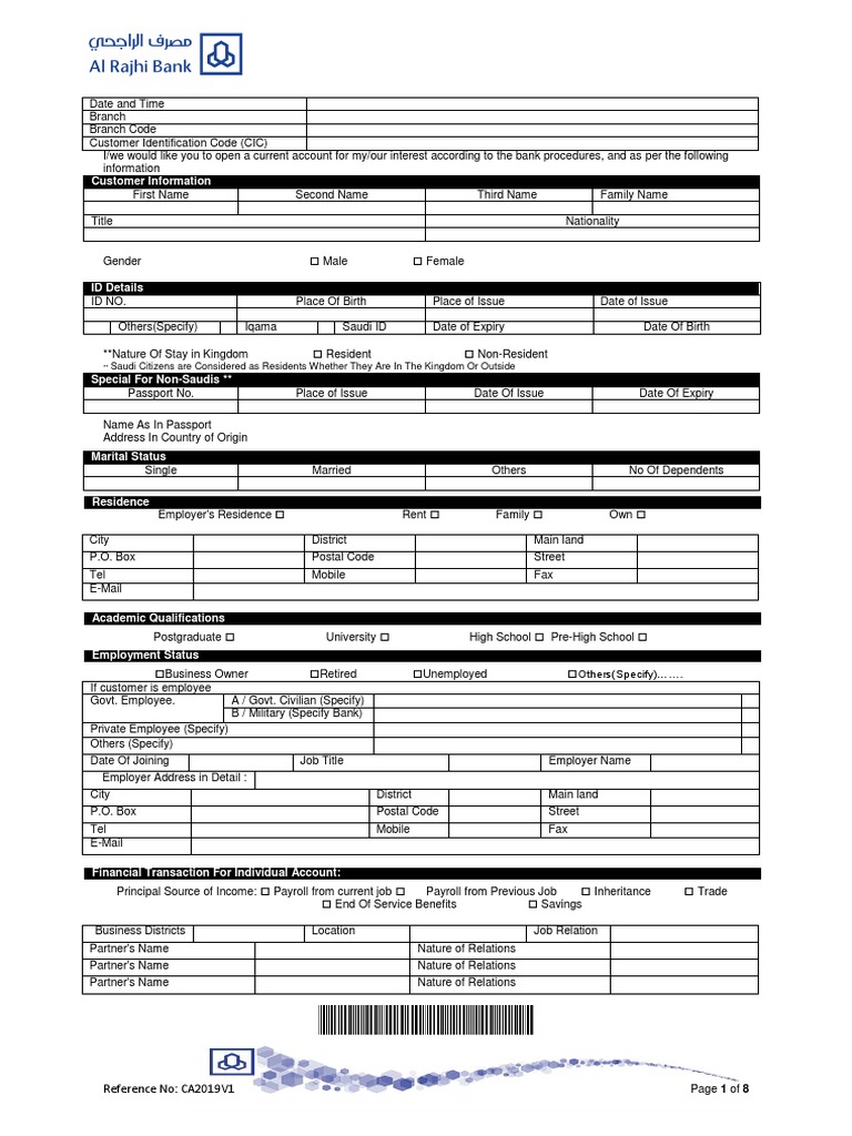 T and C Form EN | PDF | Transaction Account | Cheque