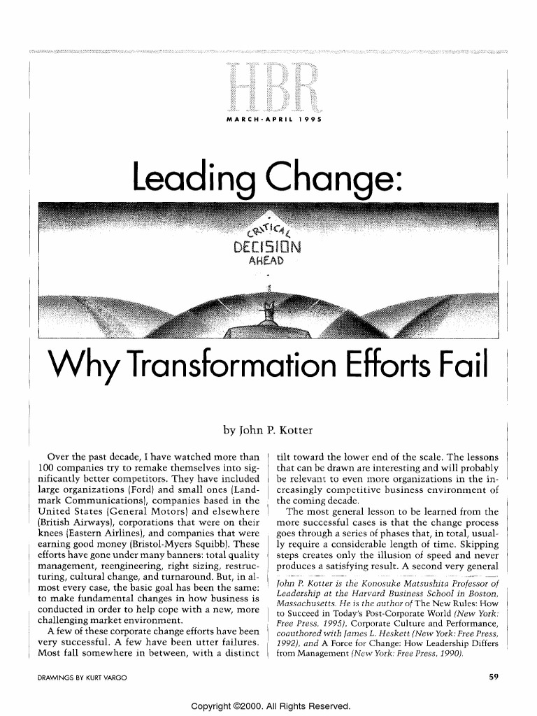 Kotter, J. - 1996 - Leading Change | PDF