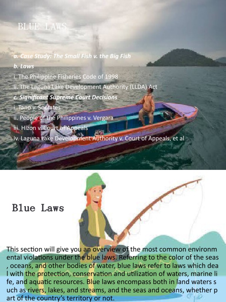 Overview of Blue Laws in Fisheries | PDF | Environmental Law | Natural ...