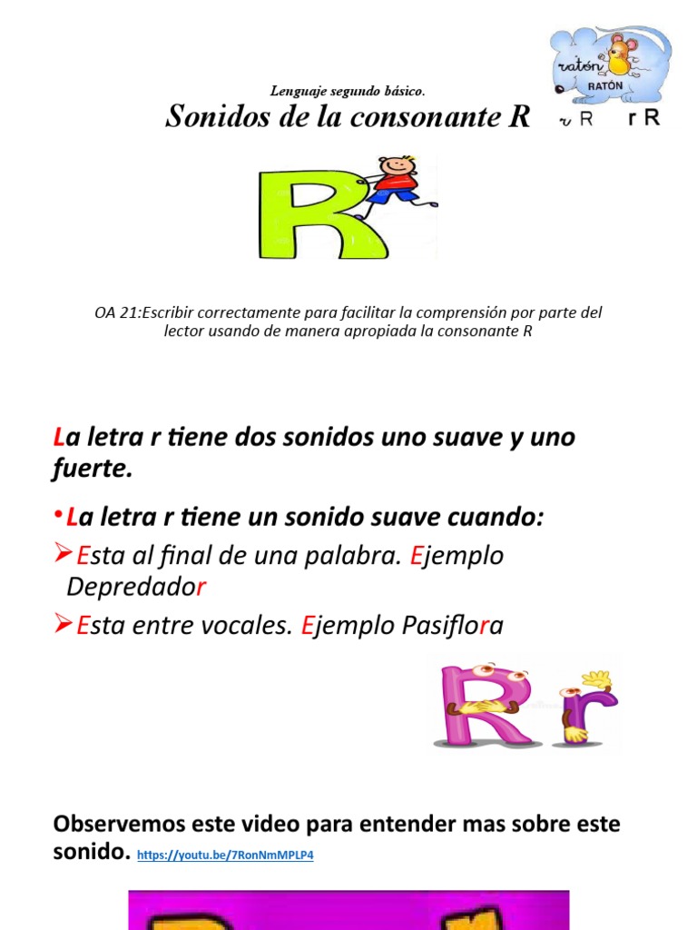 Sonidos de La Consonante R | PDF