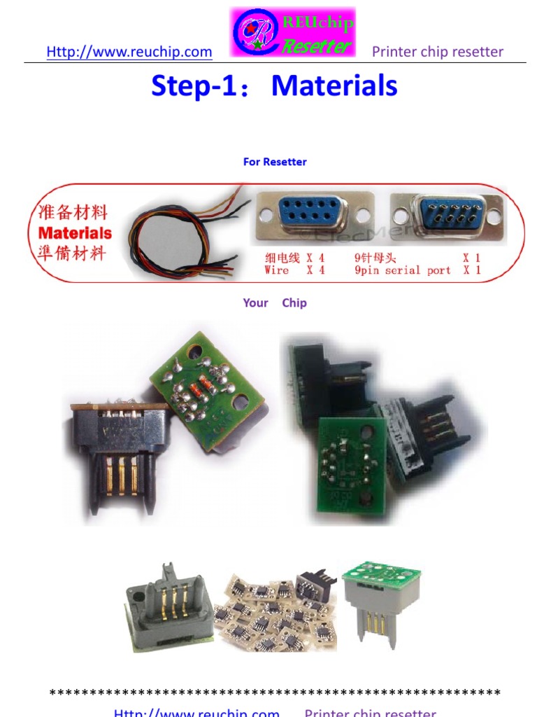 Reset printer chips guide & chip list | PDF | Printer (Computing) | Office Equipment