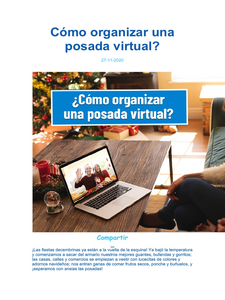 Cómo Organizar Una Posada Virtual | PDF