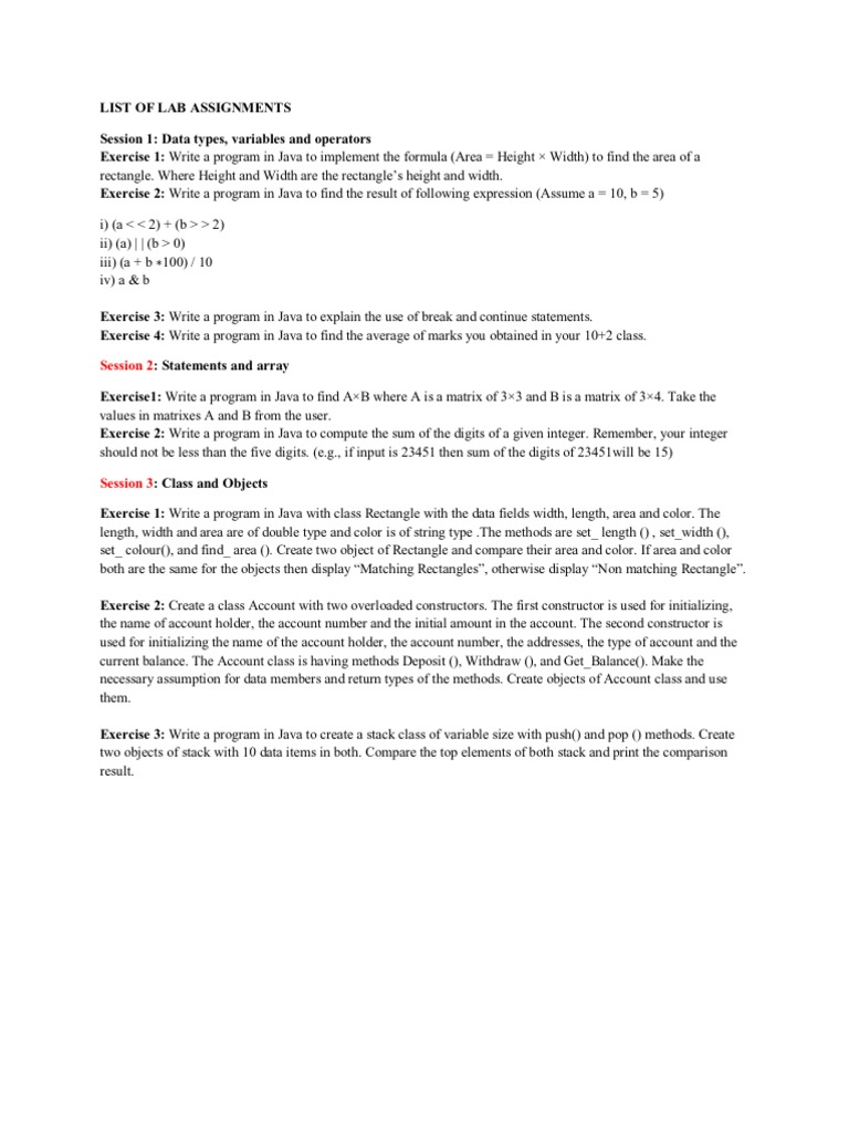 Lab Pdf Method Computer Programming Constructor Object Oriented Programming