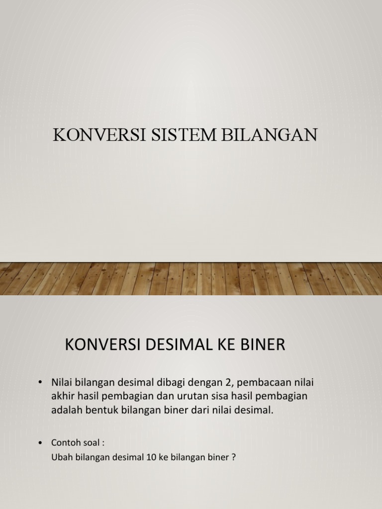 Panduan Konversi Bilangan | PDF