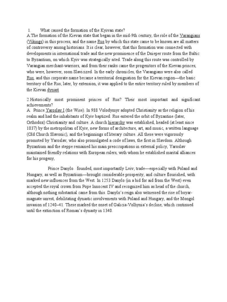7-10 Ukraine History Assignment | PDF | Europe | Middle Ages