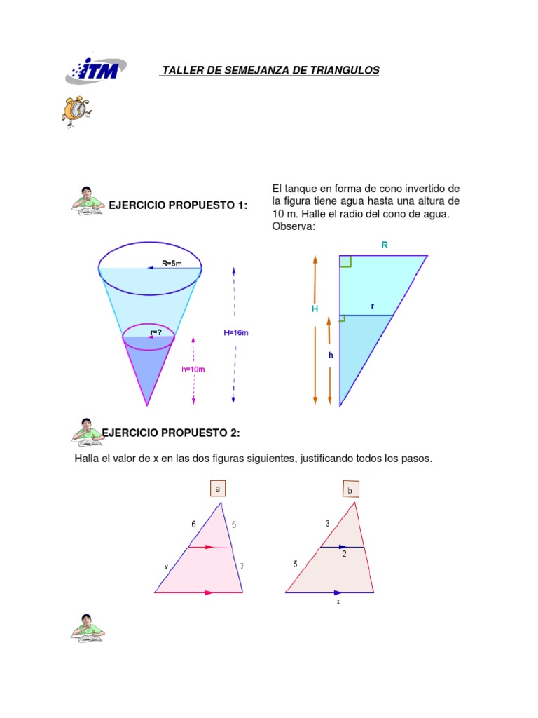 El Tanque en Forma de Cono Invertido de La Figura Tiene Agua Hasta Una ...