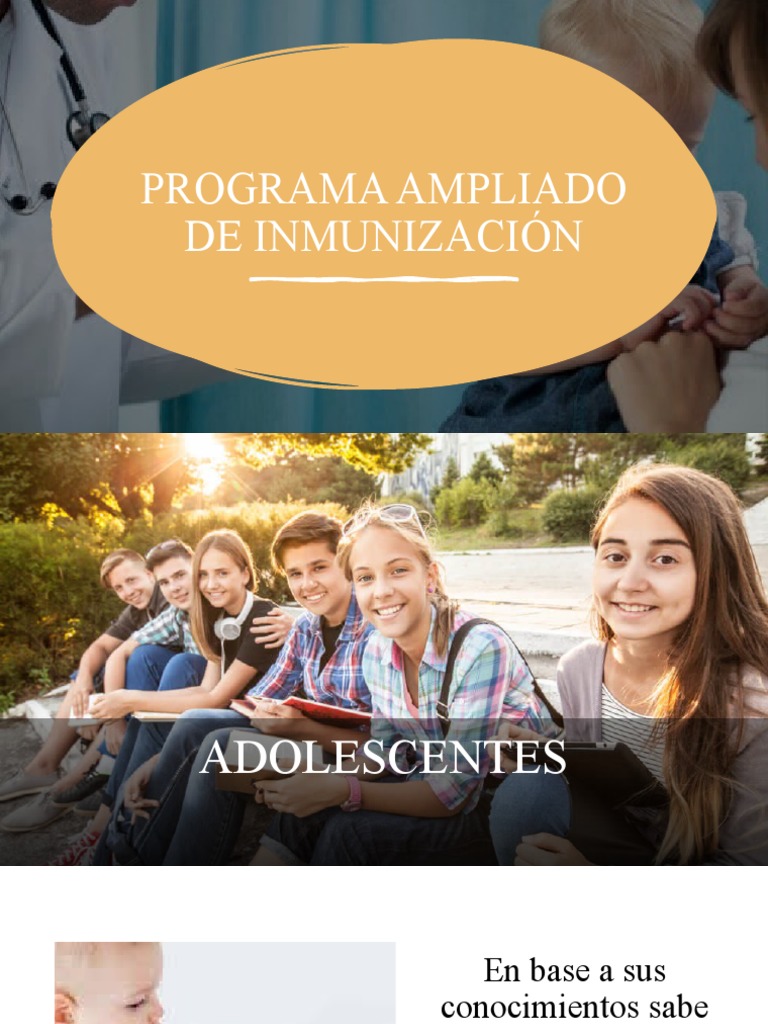 Programa Ampliado de Inmunización Diapositivas | PDF