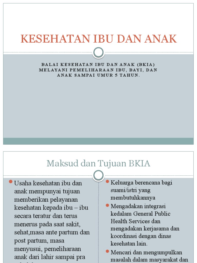 Kesehatan Ibu Dan Anak | PDF