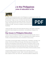 The Current Problems in Philippine Education | PDF | State School ...