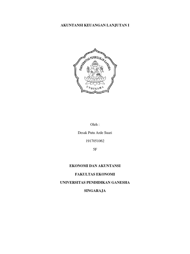 Akuntansi Keuangan Lanjutan Bab 8 | PDF | Pengelolaan Keuangan & Uang | Griya & Taman