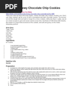 The Chewy Chocolate Chip Cookies | PDF | Chocolate | Caramel