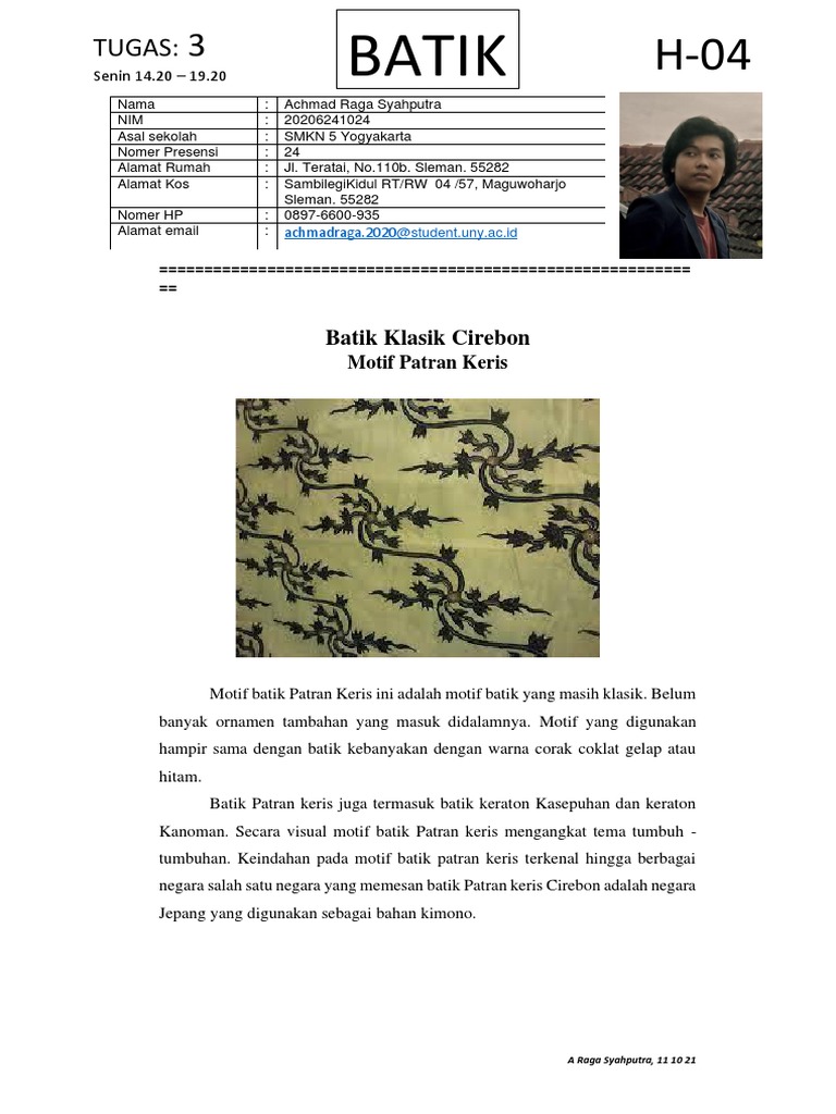 Proses Membatik Sederhana | PDF