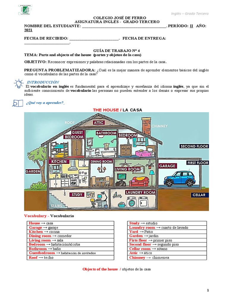 3° Guia N. 1 A HOUSE | PDF | Lingüística