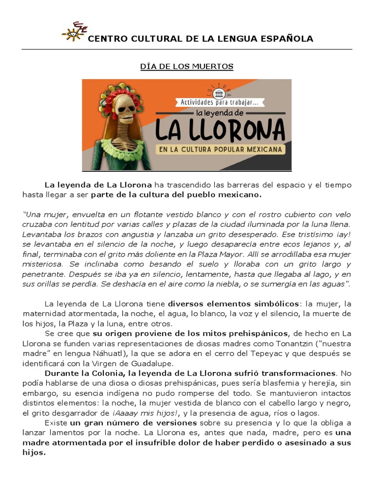 La Leyenda de La Llorona | PDF