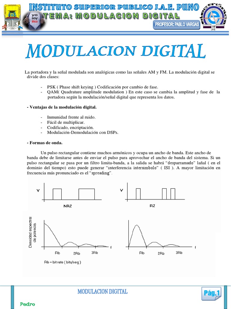 Modulacion Digital | PDF | Modulación de frecuencia | Modulación